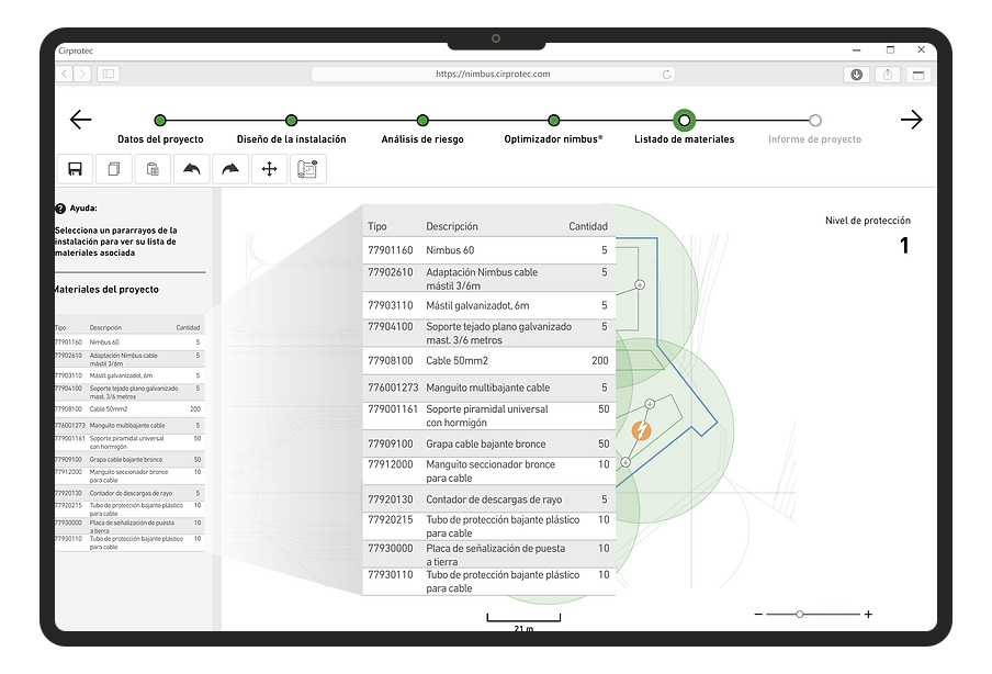 Software nimbus Project Designer - Cirprotec